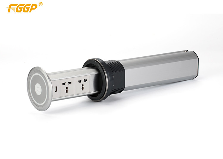 IP44 Protected Kitchen Countertop Pop Up Power Station With 2 Universal ...